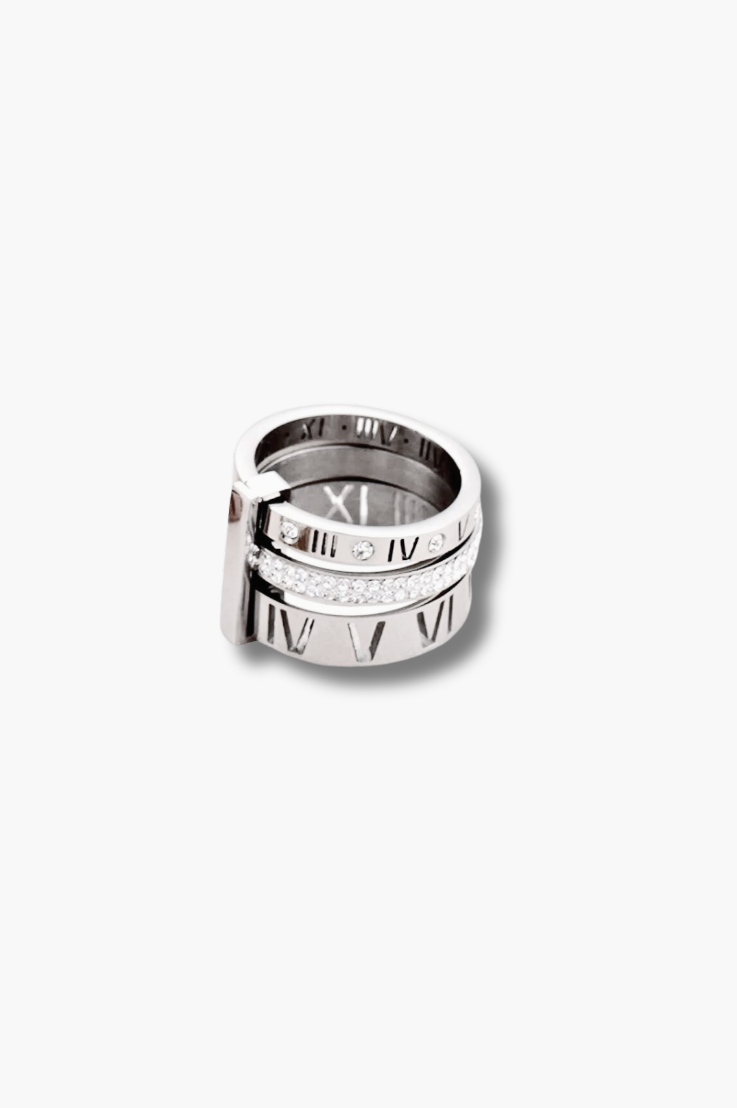 Tokyo Triple Layer Ring | Silver 18K Gold Plated